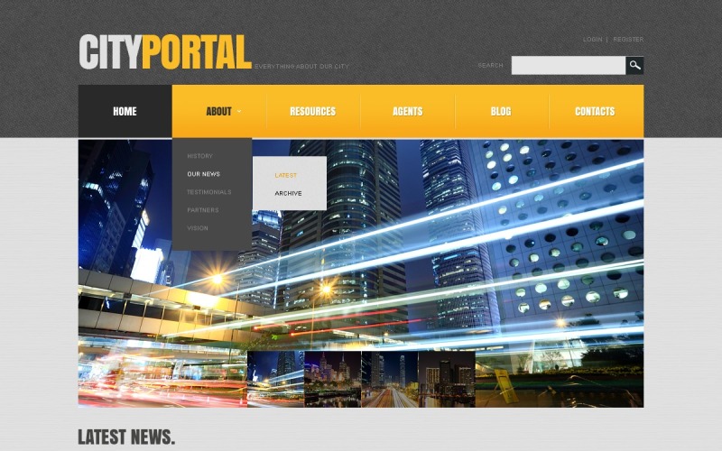 City Portal Responsive Joomla Template - TemplateMonster City Portal Responsive Joomla Template - TemplateMonster