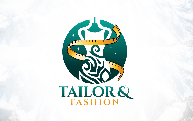 Conception de logo de vêtements et de tailleurs de mode modernes