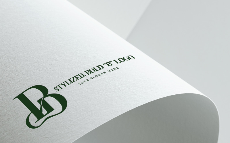 Stylized, Bold B Logo Design #445331 - TemplateMonster