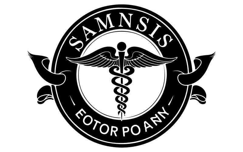 A vector illustration of a pharma company logo