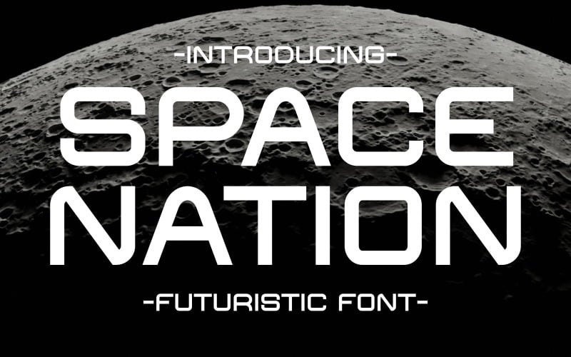 Space Nation - Futuristic Font #445412 - TemplateMonster