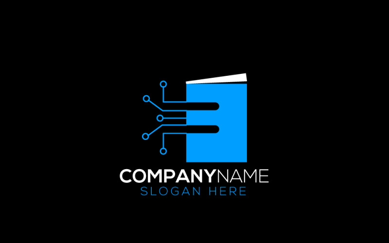 Technology Book Logo Design #445553 - TemplateMonster