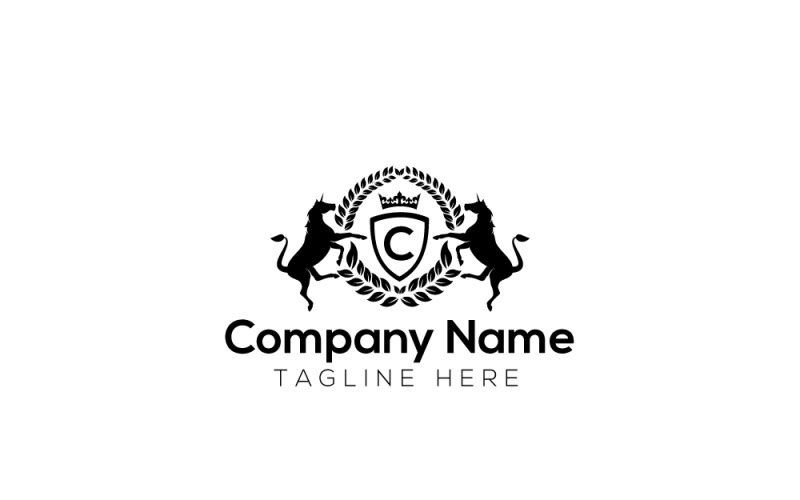 Modelo de design de logotipo da marca Royal - TemplateMonster