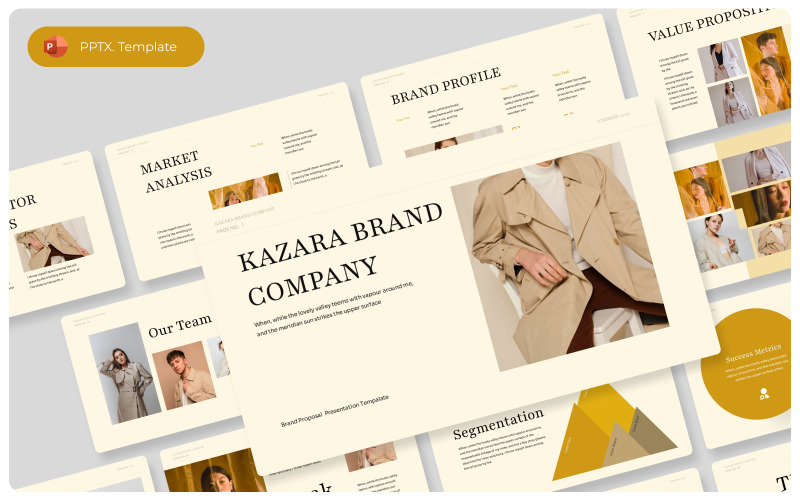Kazara- Brand Proposal PowerPoint Template - TemplateMonster