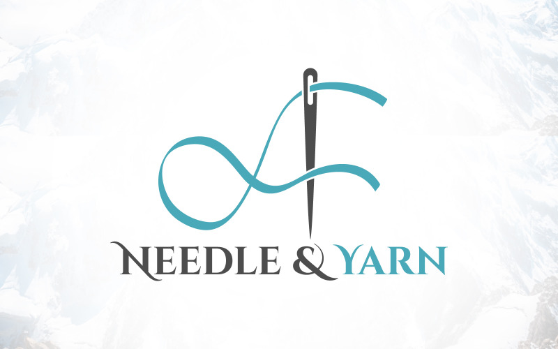 Letter A Needle and Yarn Thread Logo Design - TemplateMonster