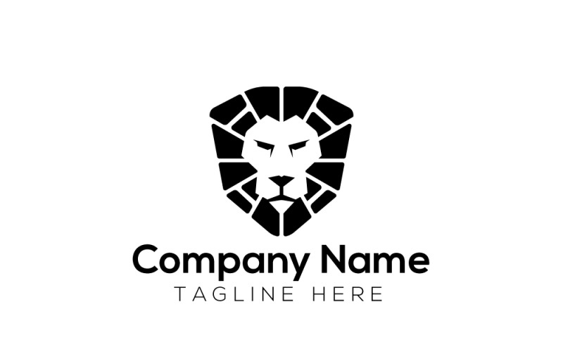 Minimal Lion Logo Design Template #445737 - TemplateMonster