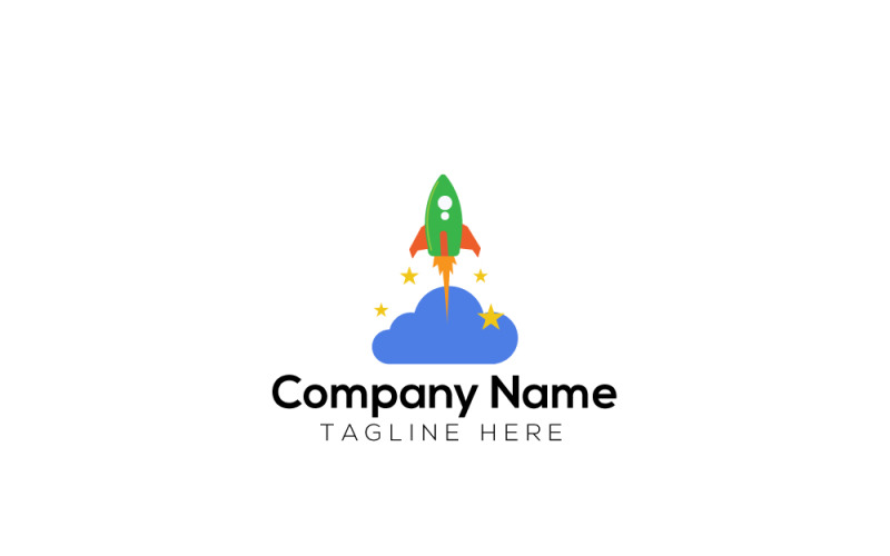 Cloud Rocket Logo Design Template #445885 - TemplateMonster