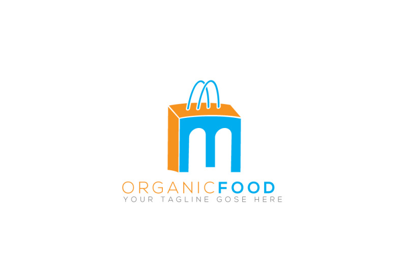 Online Shop Letter M Logo Design Template 2 - TemplateMonster