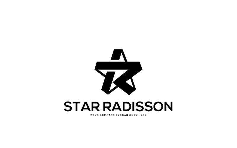Star R Letter Logo Design Template #446007 - TemplateMonster