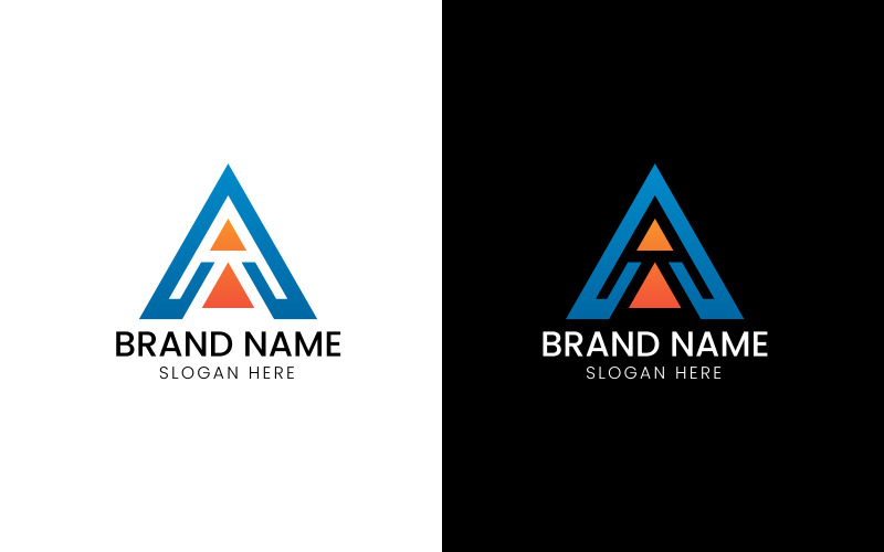 Harf A yukarı ok finansal logo-09-331 - TemplateMonster