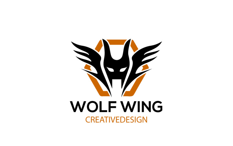 Wolf Wing Logo Design Template #446148 - TemplateMonster