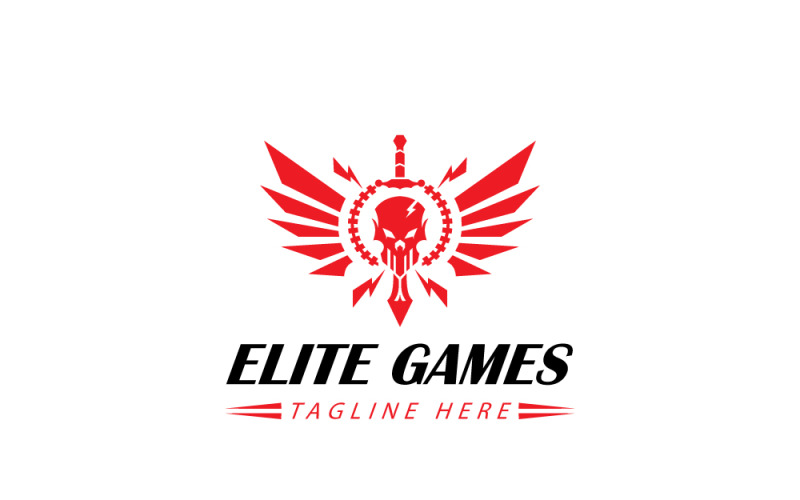 Elite Games Logo Design Template #446259 - TemplateMonster