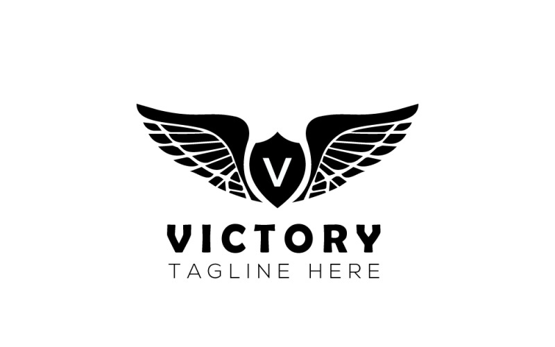 Modèle de conception de logo de victoire 2 - TemplateMonster