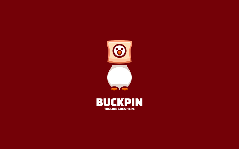 Buck Pin Mascot Cartoon Logo #446367 - TemplateMonster