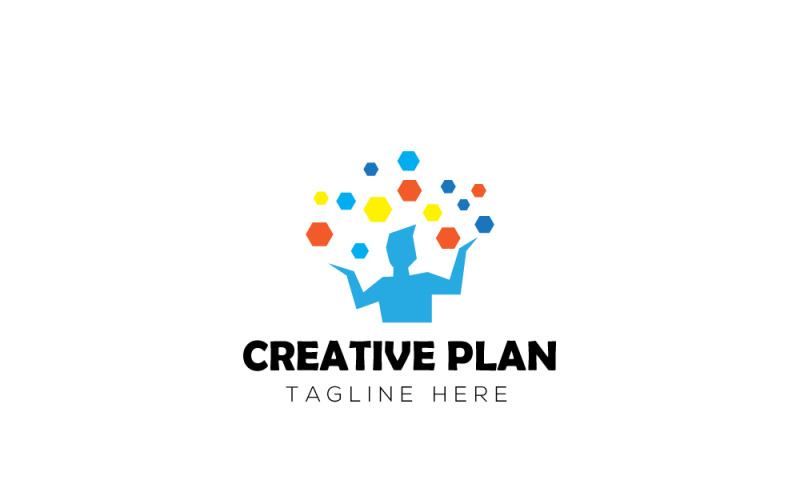 Modèle de conception de logo de plan créatif 2