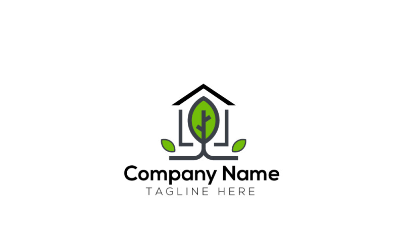 Modèle de conception de logo de serre biologique