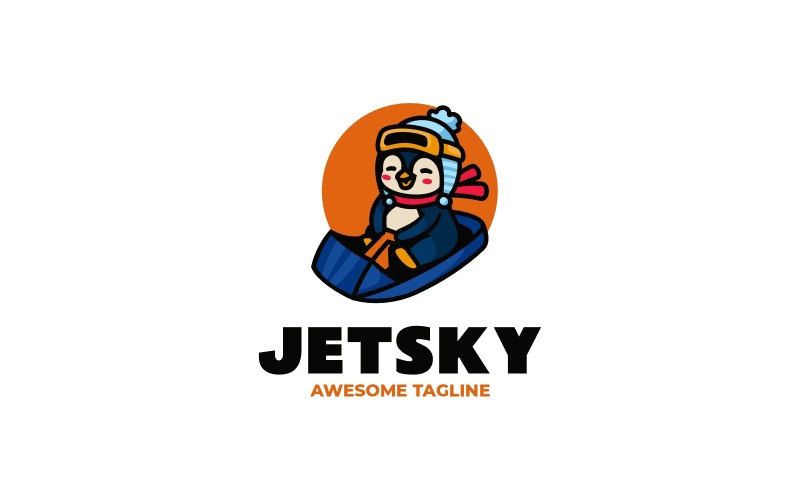 Jetsky Mascot Cartoon Logo #446631 - TemplateMonster