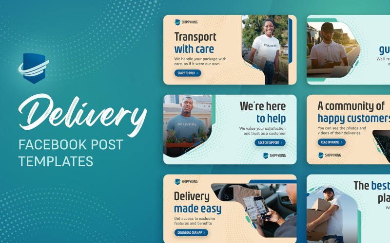 Delivery Facebook Post Templates #446895 - TemplateMonster
