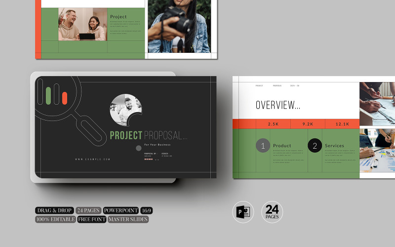 Modello di PowerPoint per la proposta di progetto (24 pagine)