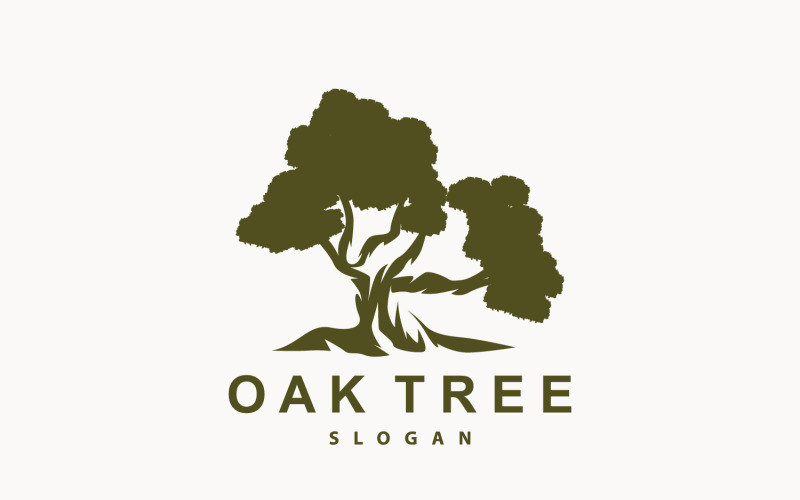 Oak Tree Logo Nature Tree Plant V2 #446811 - TemplateMonster