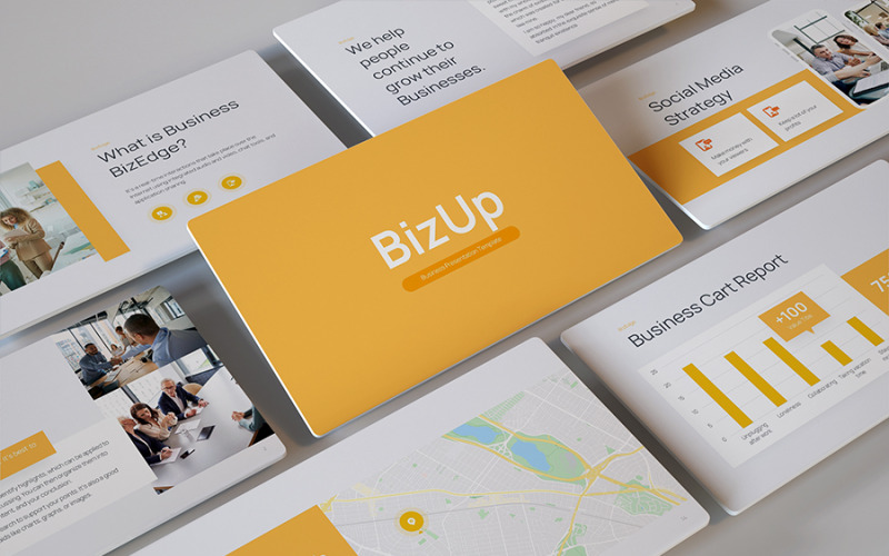 Bizup - Business PowerPoint Template - TemplateMonster