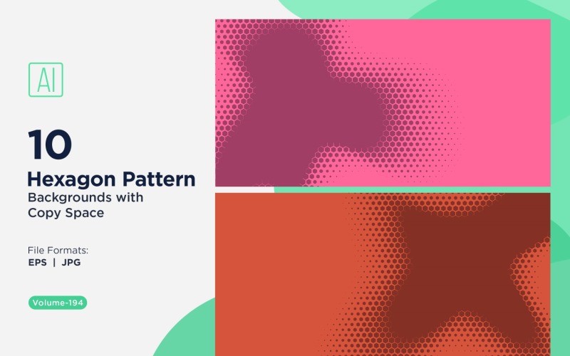 Dynamic Hexagon Pattern Background for Creative Projects 194