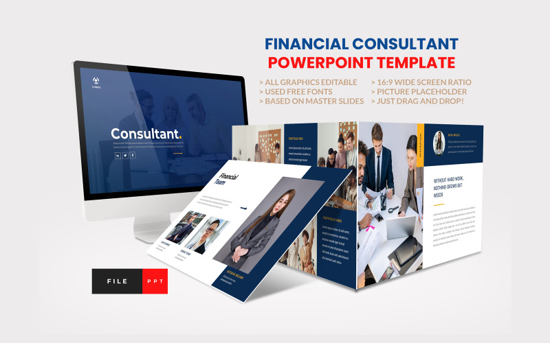 Financial Planner Consultant PowerPoint Template