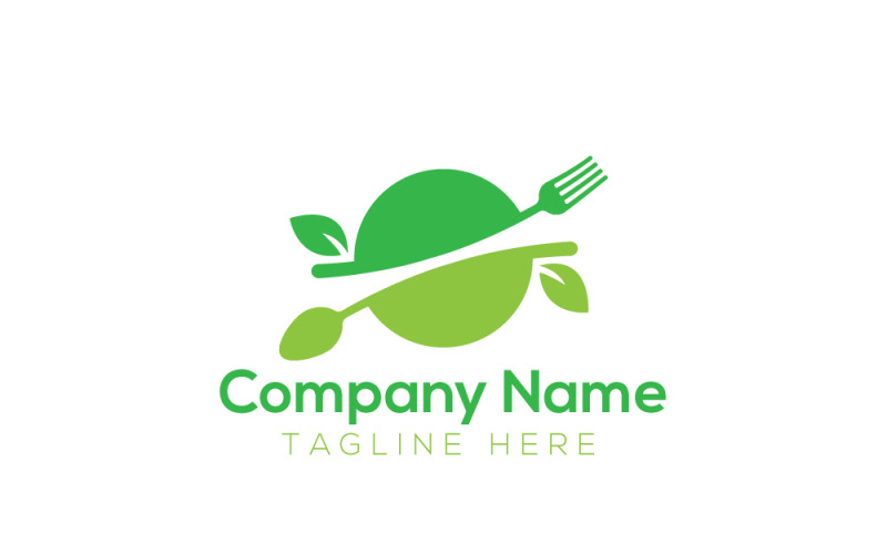 Organic Natural Food Logo Design Template 14