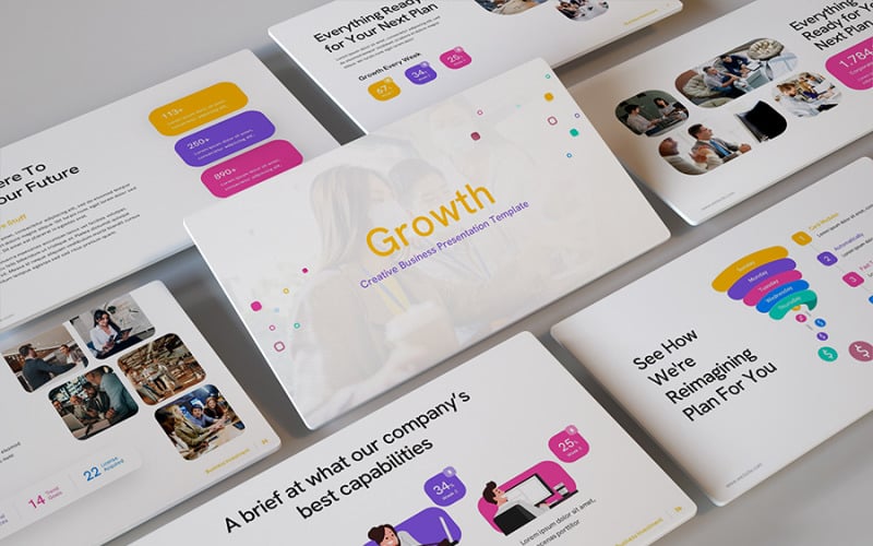 Growth - Creative Business PowerPoint Template