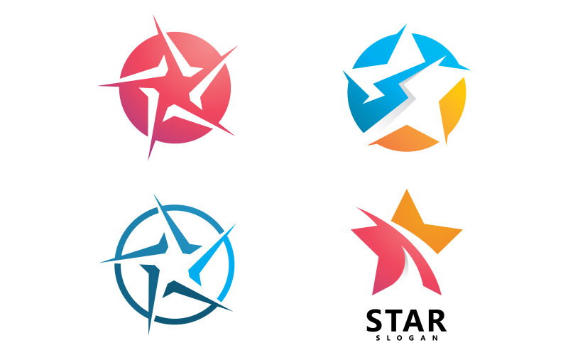Modèle de conception de logo d'étoile, conception d'illustration ...