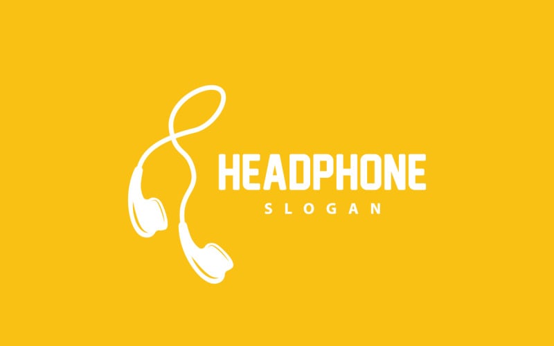 Headphone Logo Music Listening Device Vector V11