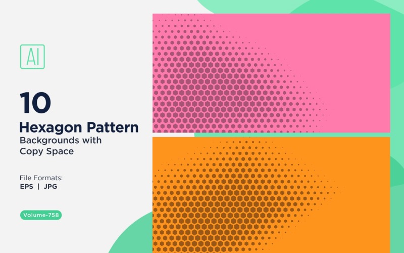 Dynamic Hexagon Pattern Background for Creative Projects 758