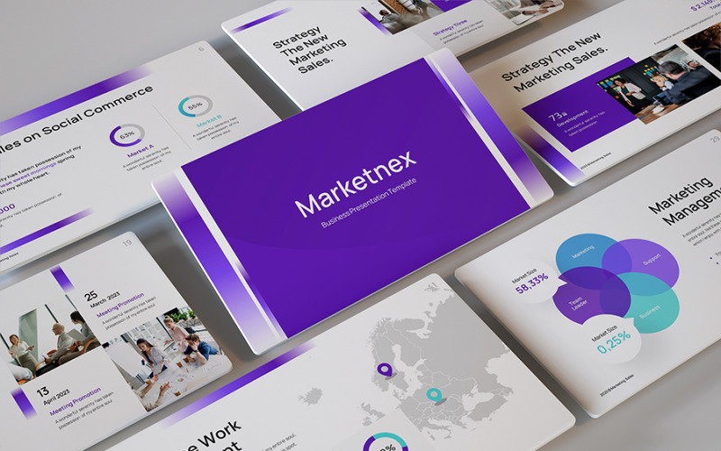 Marketnex - Business Sales PowerPoint Template Marketnex - Business Sales PowerPoint Template