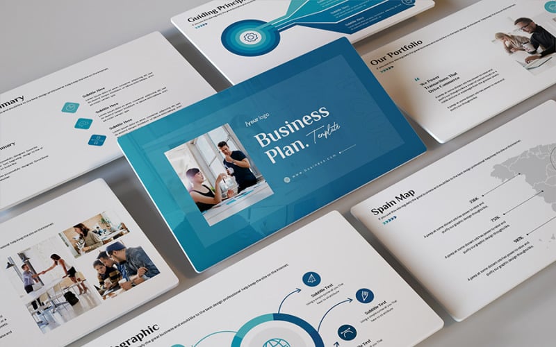 Masters - Business Plan PowerPoint Template - TemplateMonster