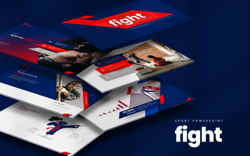 Fight Powerpoint Presentation #449205 - TemplateMonster
