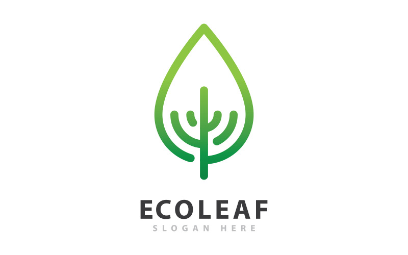 Ekoloji insanlar doğa logo eleman vektör V5 - TemplateMonster