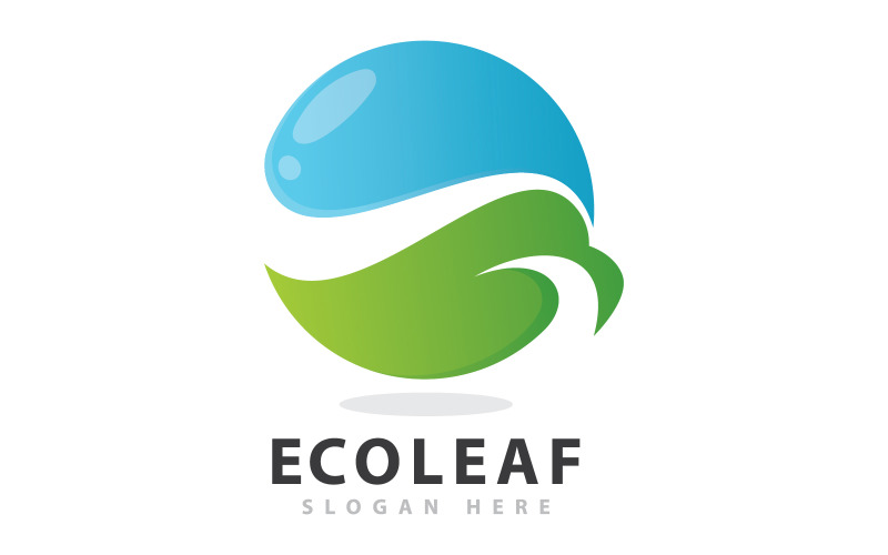 Ekoloji insanlar doğa logo eleman vektör V9 - TemplateMonster