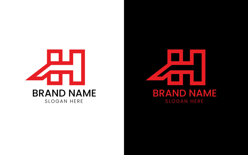 Letter H company logo-09-370 #449525 - TemplateMonster