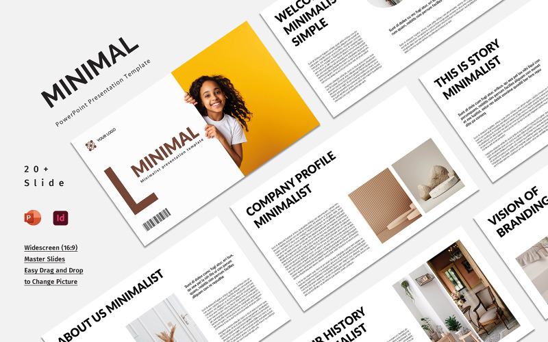 Minimal PowerPoint Sunumu #449634 - TemplateMonster