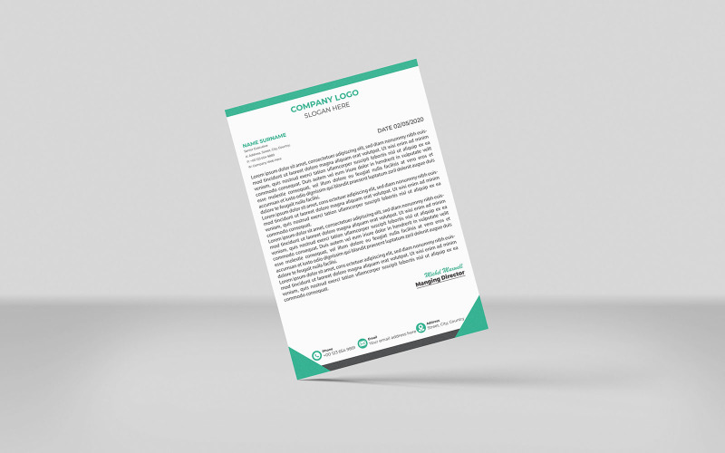 Creative Letterhead Modern New Letterhead Design