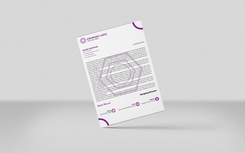 Unique Letterhead, Creative Letterhead Design for Business and Multipurpose