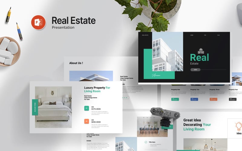Digital Real Estate Presentation Template - TemplateMonster