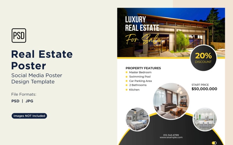 Real Estate Social Media Poster Post Design Template 60.