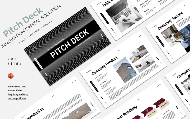 Opportunity Pitch Deck PowerPoint-Vorlage - TemplateMonster