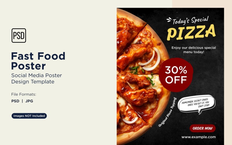 Fast Food Social Media Post Poster Design Template 50