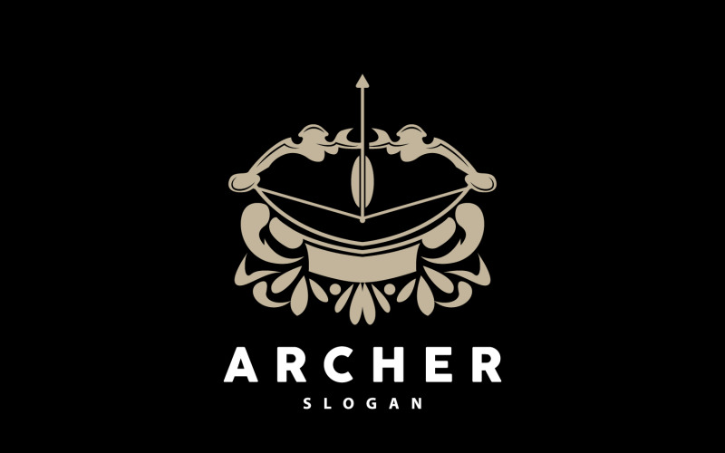Archer Logo Archery Arrow Vector Design V21 - TemplateMonster