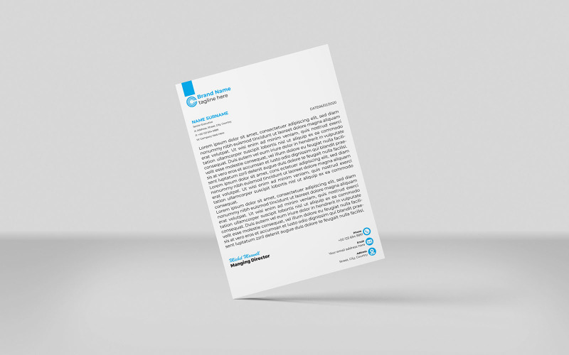 Creative Letterhead And Corporate Letterhead Identity Template Design ...