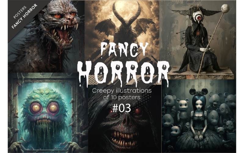 Fancy horror posters 03. Halloween. #450994 - TemplateMonster