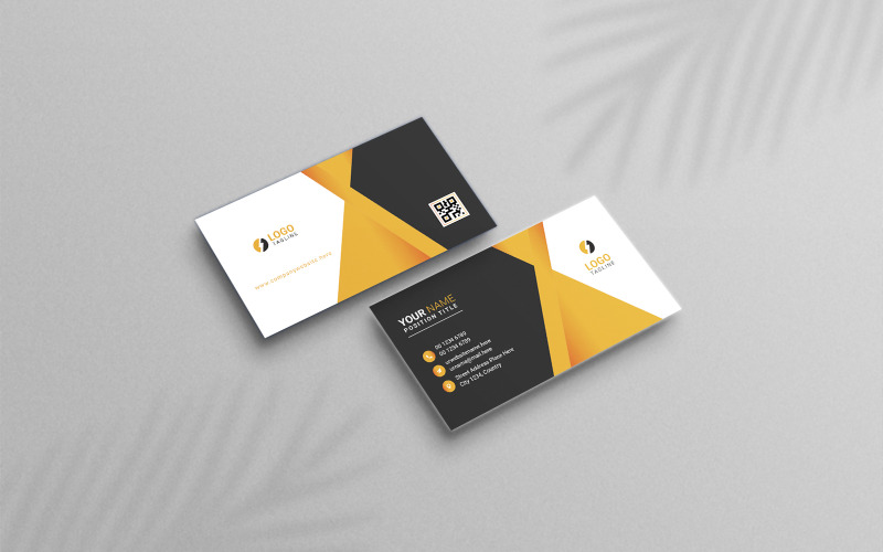 Minimal Business Card Design Template - TemplateMonster