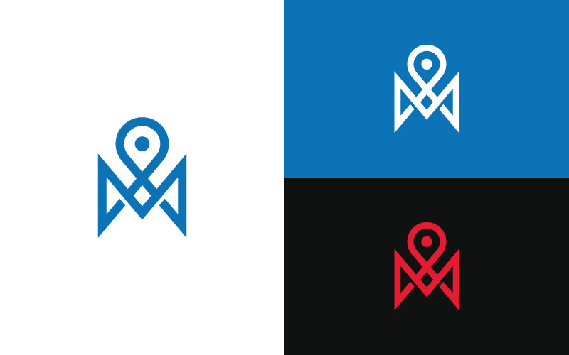 Letter M Location Logo Template #451506 - TemplateMonster